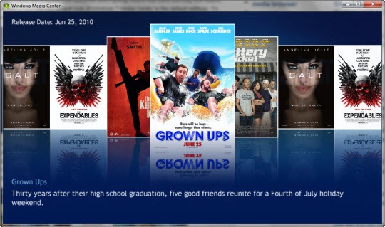 Get the latest movie trailers in Windows 7 Media Center